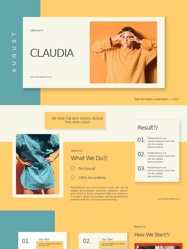 Colorful Fashion Minimalist Presentaion | PDF