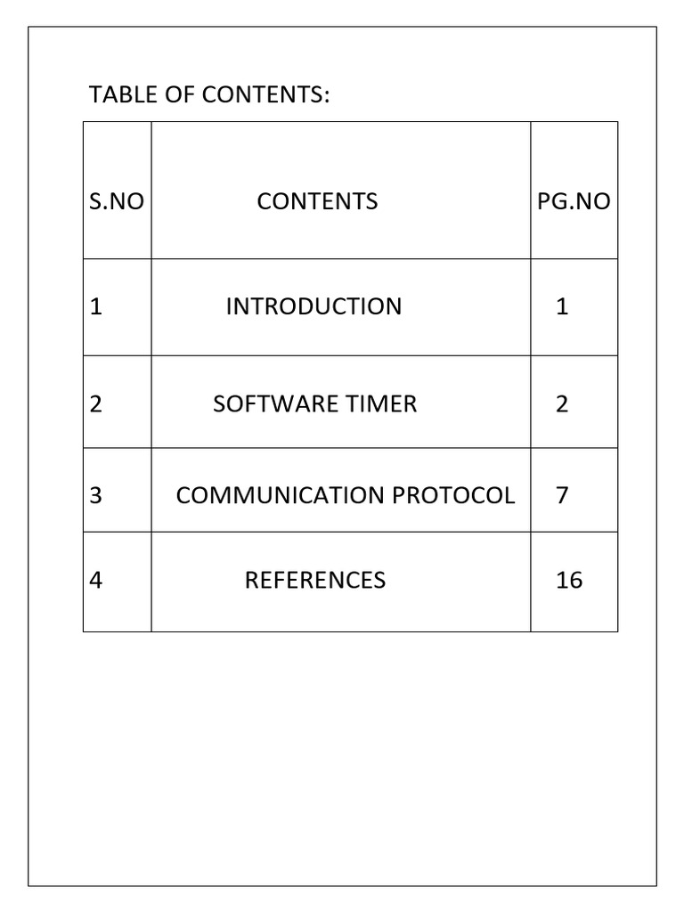 Table of Contents 1 | PDF