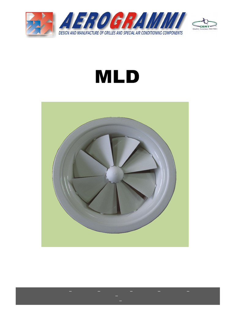 MLD en | PDF | Duct (Flow) | Mechanical Engineering