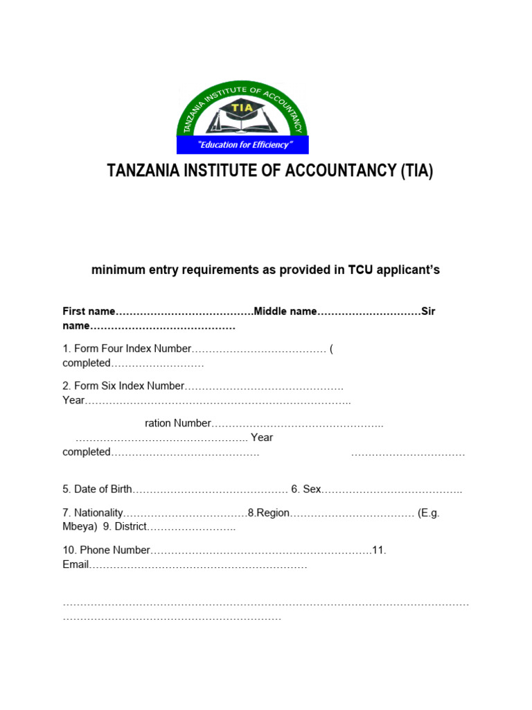 TIA Bachelor Transfer Request Form | PDF | Qualifications | Vocational Education