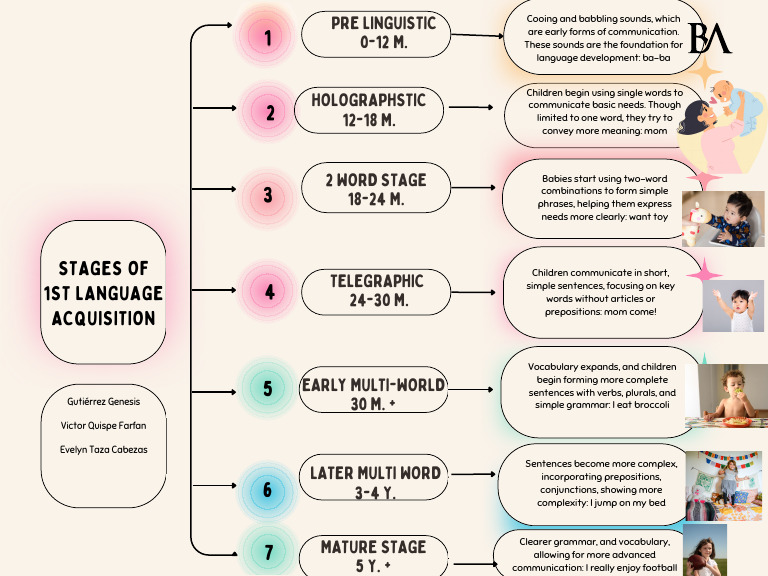 Stages of 1st language acquisition | PDF | Language Acquisition | Word