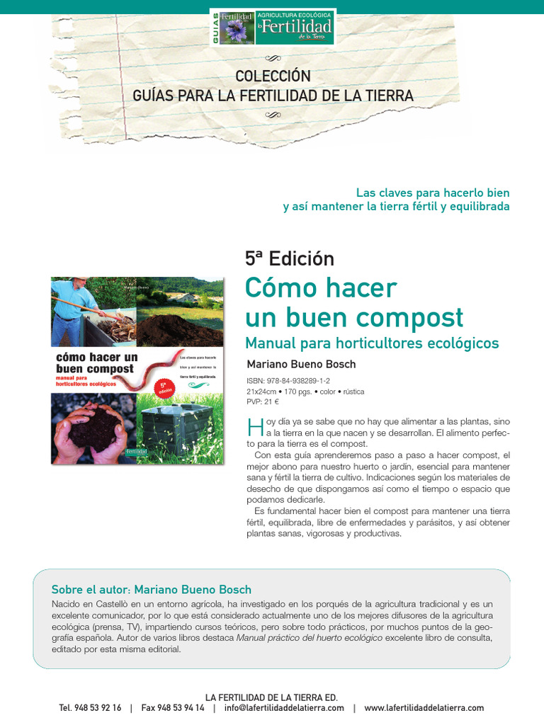 Ficha Como Hacer Un Buen Compost | PDF | Compost | Agricultura