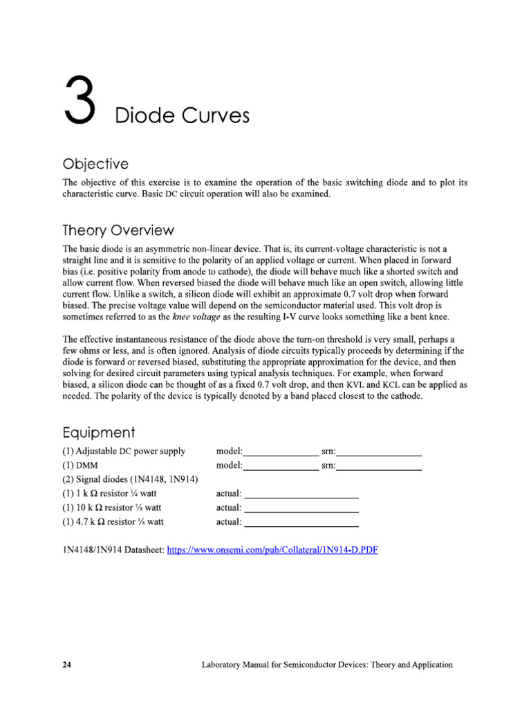 1 - Diode Curves | PDF