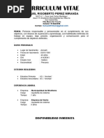 CV Moises | PDF