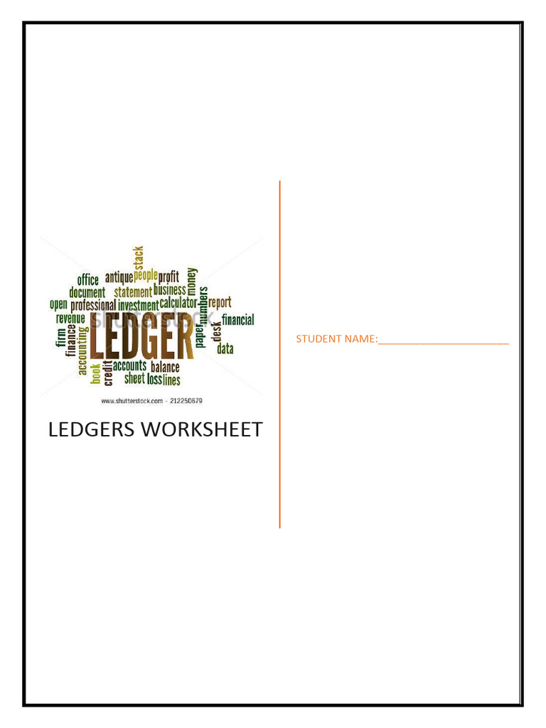 Ledger Practice | PDF | Cheque | Banks
