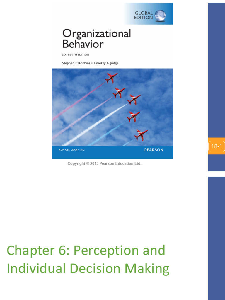 Ch06 Perception | PDF | Decision Making | Rationality
