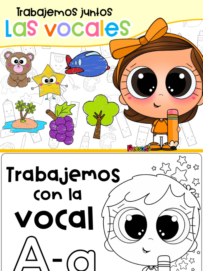 Actividades para aprender vocales | PDF | Color | Arco iris