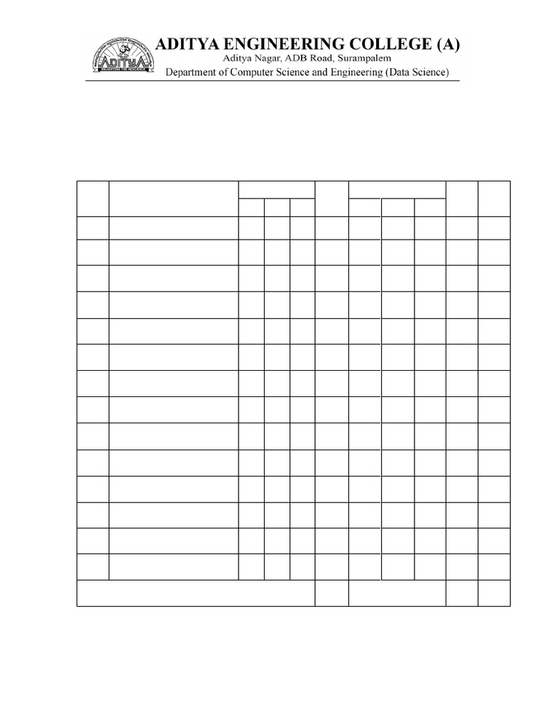 CIE Lab CSE (DS) (2023-24) | PDF