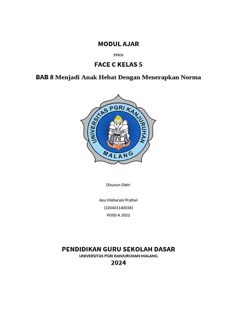 Format Modul Ajar KURMER | PDF