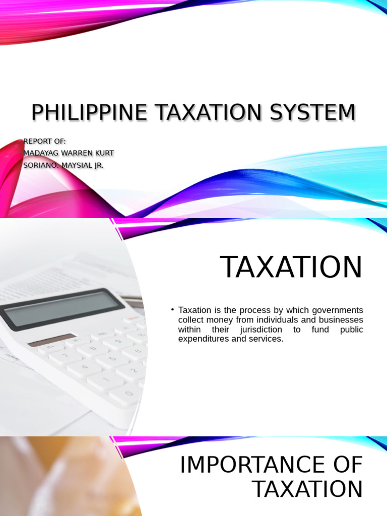 Overview of Philippine Taxation System | PDF | Taxes | Value Added Tax