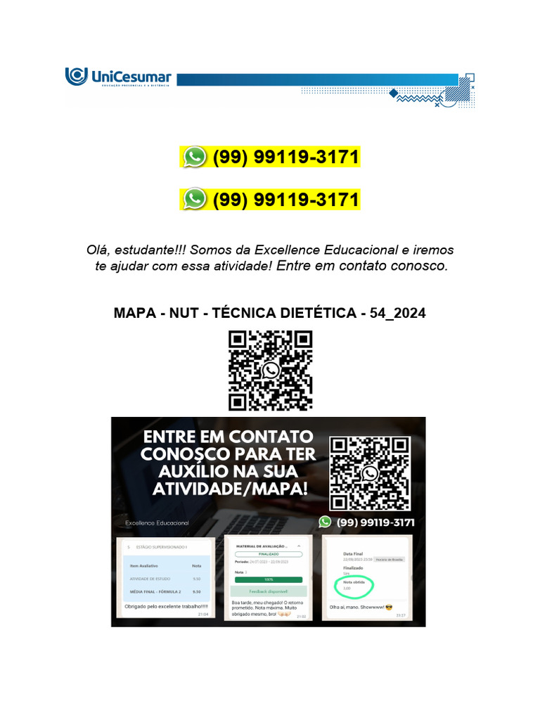 Mapa - Nut - Técnica Dietética - 54 - 2024 | PDF