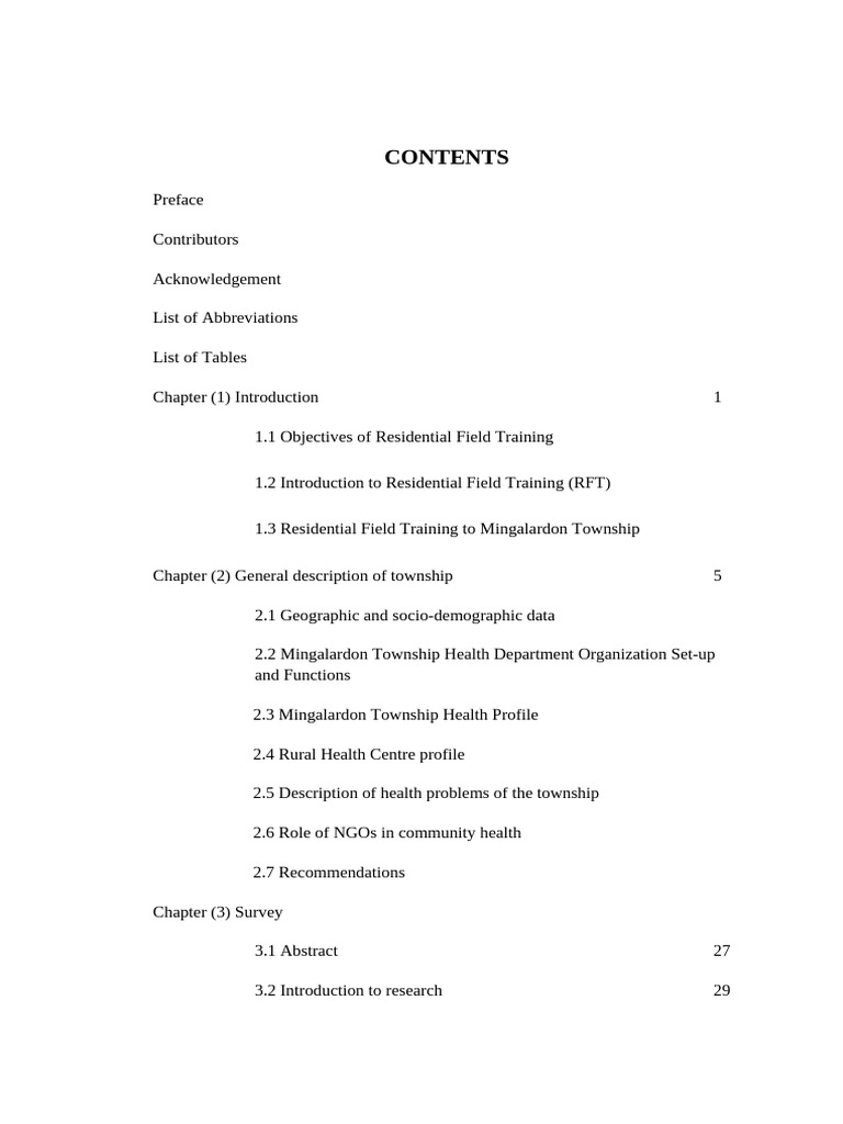 Mingalardon Contents | PDF
