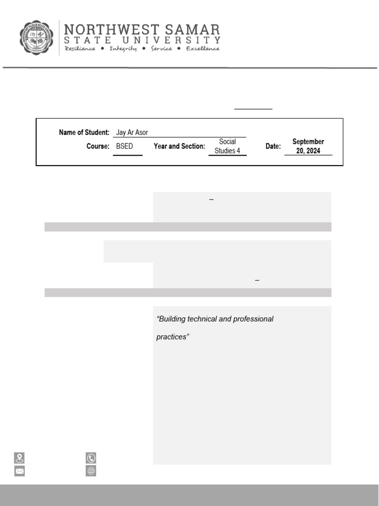 Episode 1 - Sted Reflection - Final | PDF | Knowledge | Learning