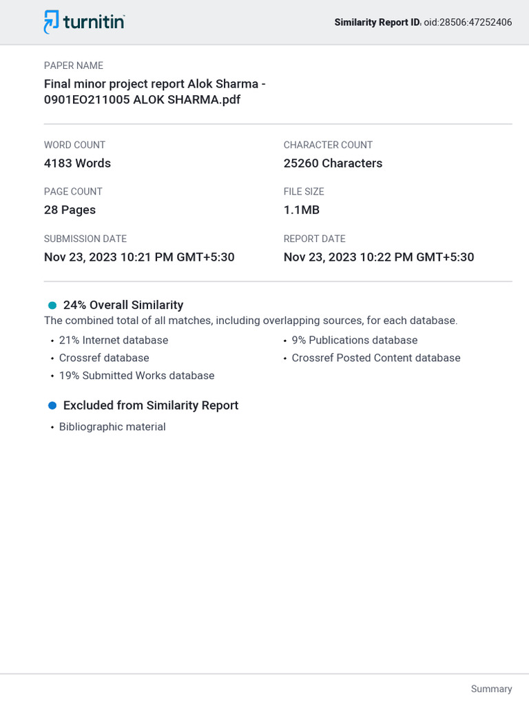 Final Minor Project Report Alok Sharma - 0901EO211005 ALOK SHARMA | PDF | Integrated Development ...