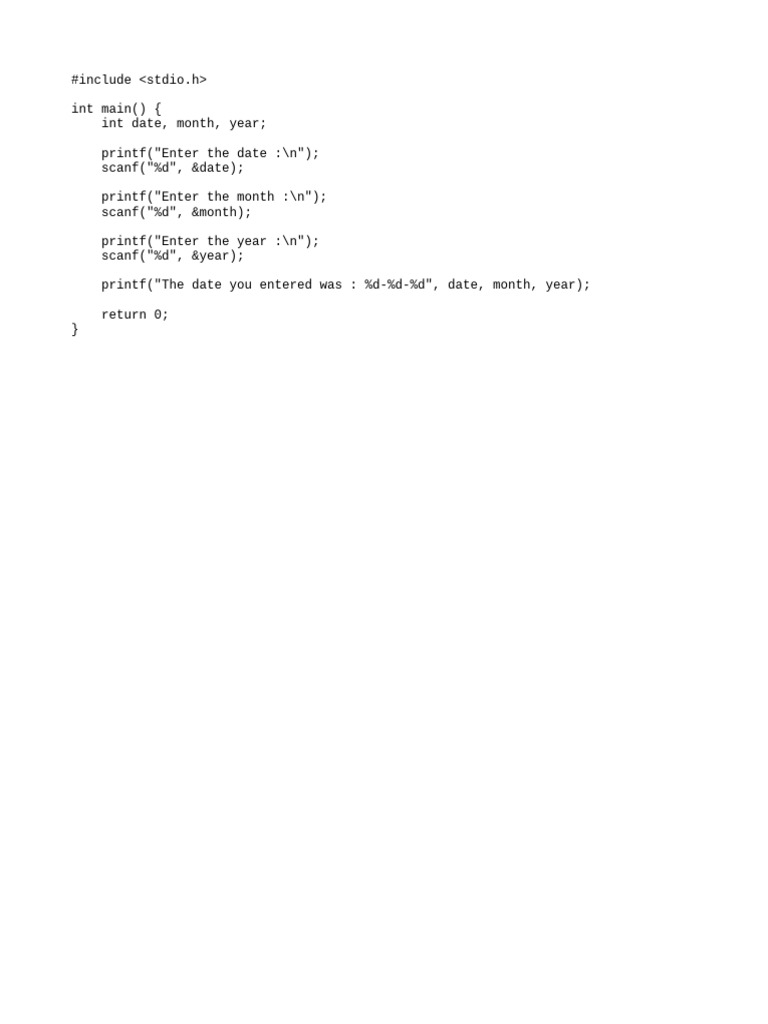 Practical 1 C Programming | PDF | Computers