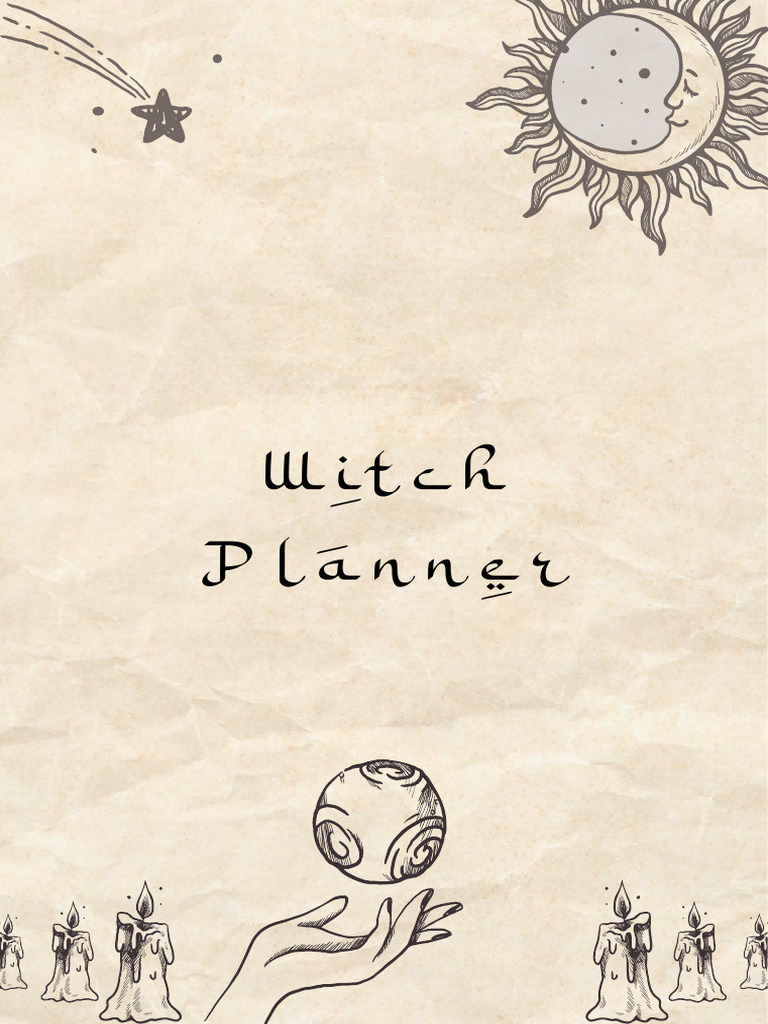 Gothic Witchy Daily Weekly Planner | PDF