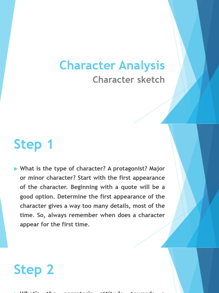 Character Analysis | PDF | General Fiction
