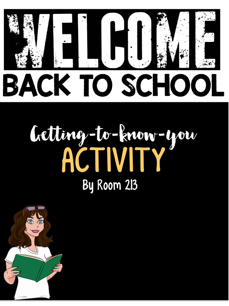 Back To School Getting To Know You Activity | PDF