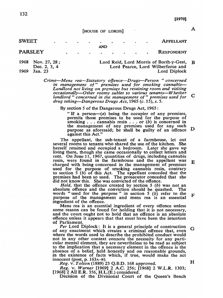 Sweet v. Parsley | PDF