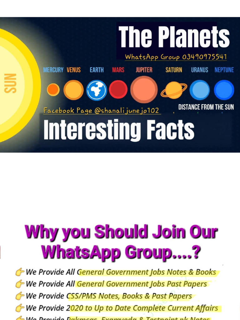 Complete Notes Solar System and Planets | PDF