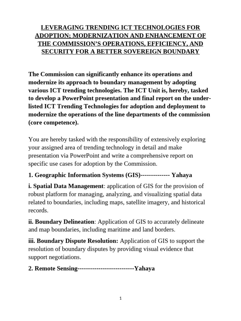 FINAL - FINAL - ICT Assignment | PDF | Geographic Information System ...