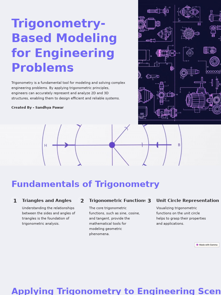 Trigonometry Based Modeling For Engineering Problems | PDF | Trigonometry | Trigonometric Functions