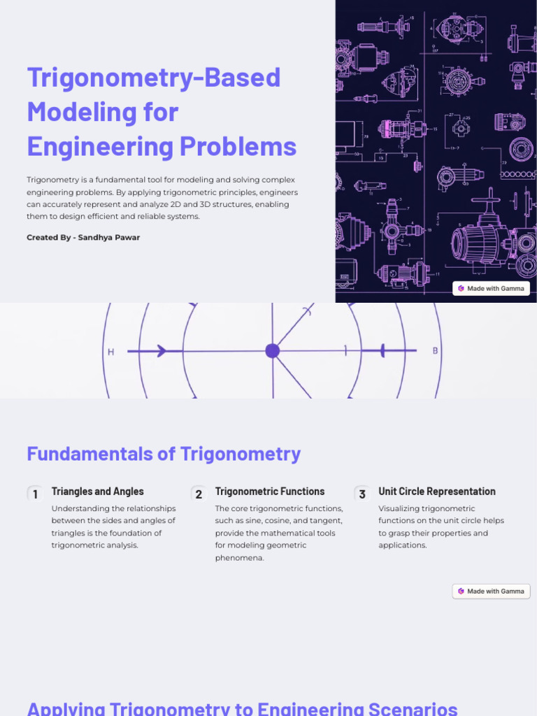 Trigonometry Based Modeling For Engineering Problems | PDF | Trigonometry | Mathematical Analysis