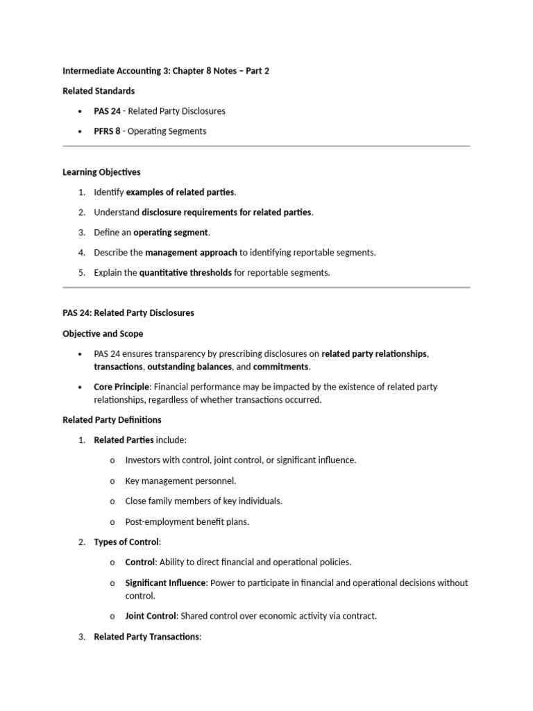 Intermediate Accounting 3 Reviewer - Notes - Part 2 | PDF | Information ...