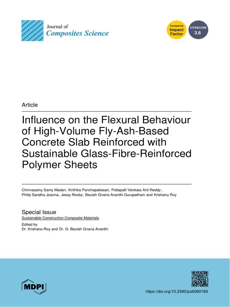 Influence On The Flexural Behaviour of High-Volume Fly-Ash-Based ...