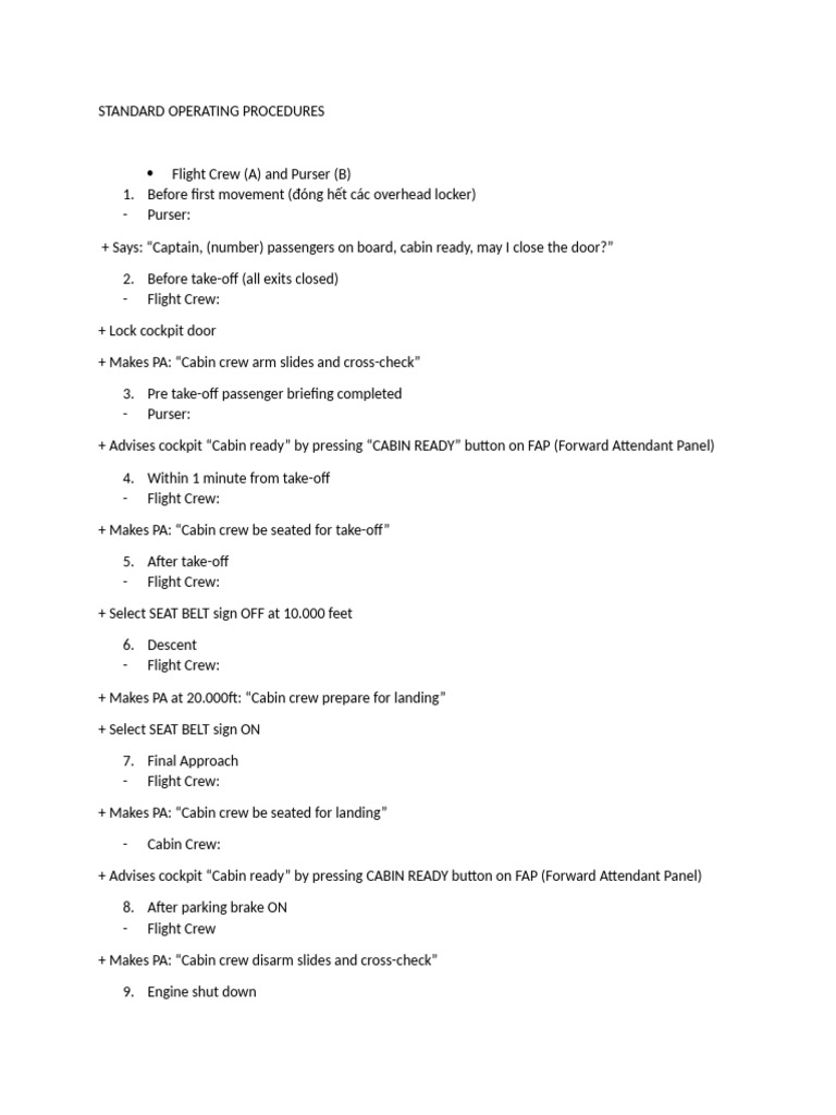 Normal Procedure | PDF