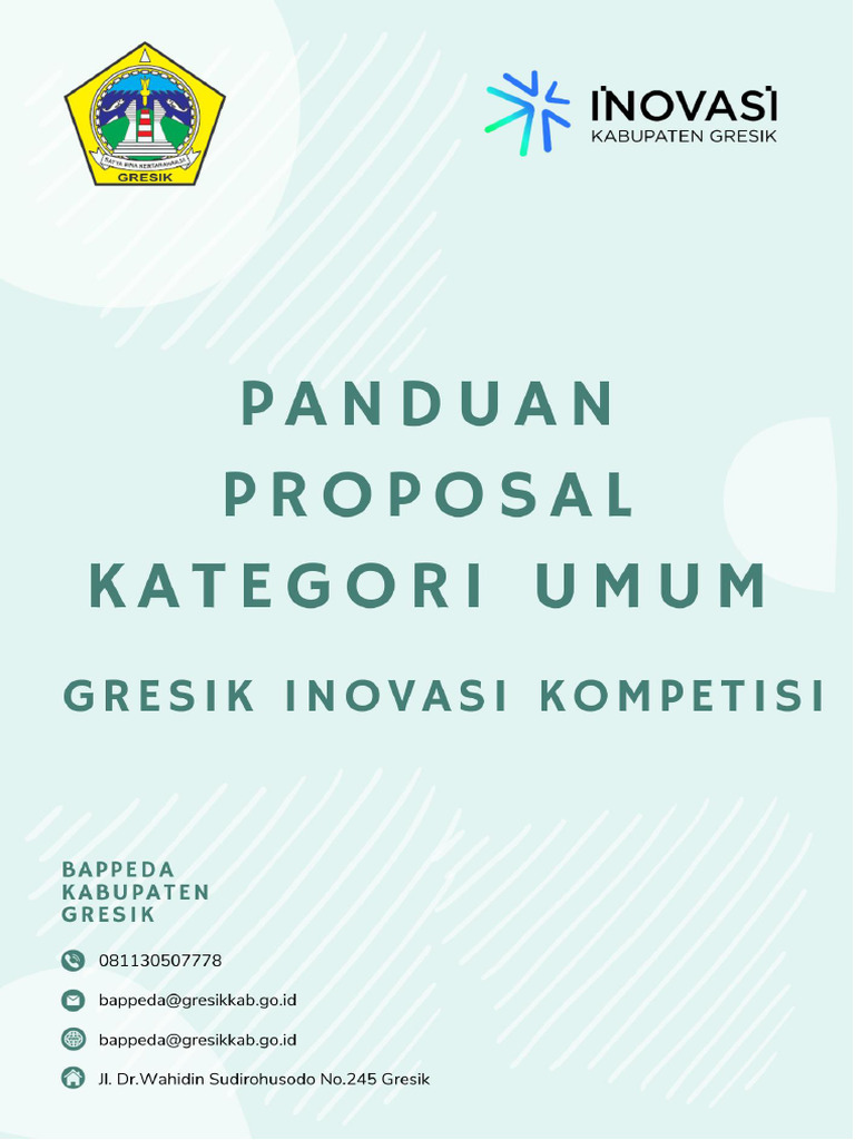 Format - Proposal - E3EbW6Xu2h - Panduan Peserta GIK 2024 (Outline Proposal) - Rev1 | PDF
