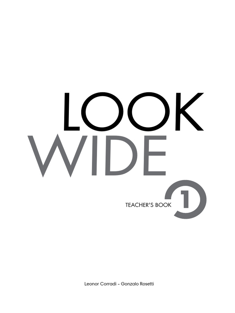 Look Wide 1 Teacher's Guide | PDF | Learning | Teachers