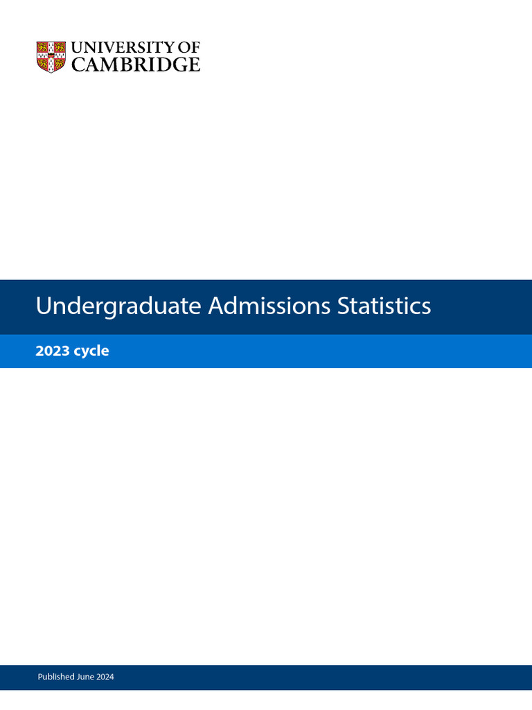 Cambridge Undergraduate Admissions 2023 | PDF | University Of Cambridge ...
