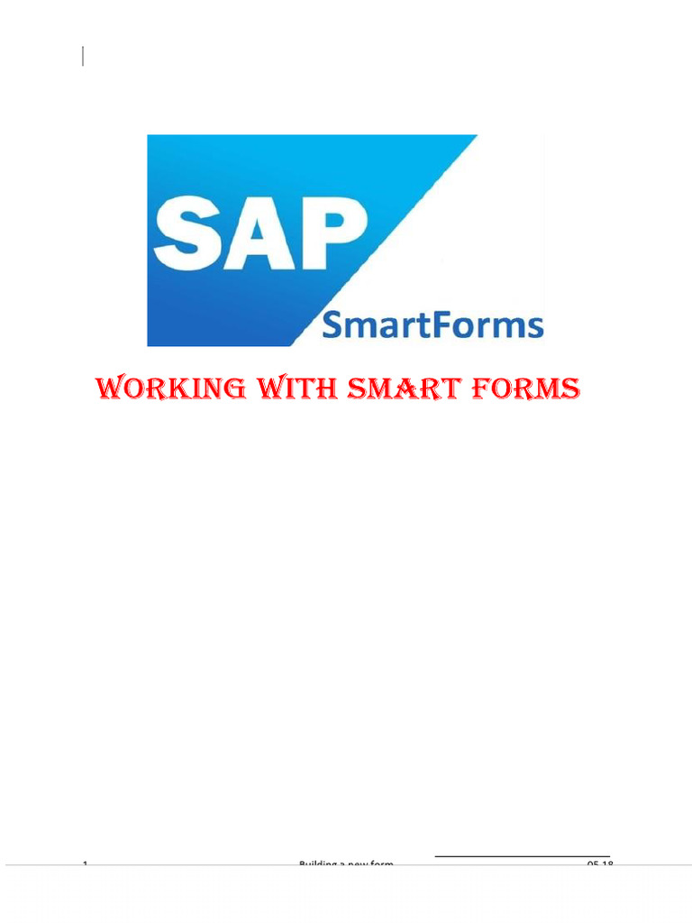 SAP - Smart Forms Guide | PDF | Computing