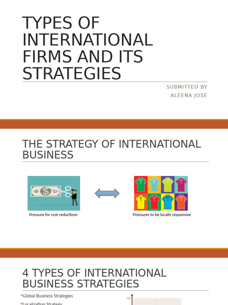 Types of International Firms and Its Strategies | PDF | Marketing ...