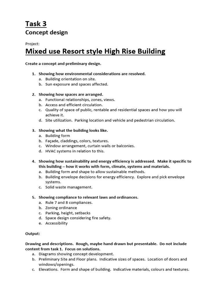 High Rise Resort Design Concepts | PDF