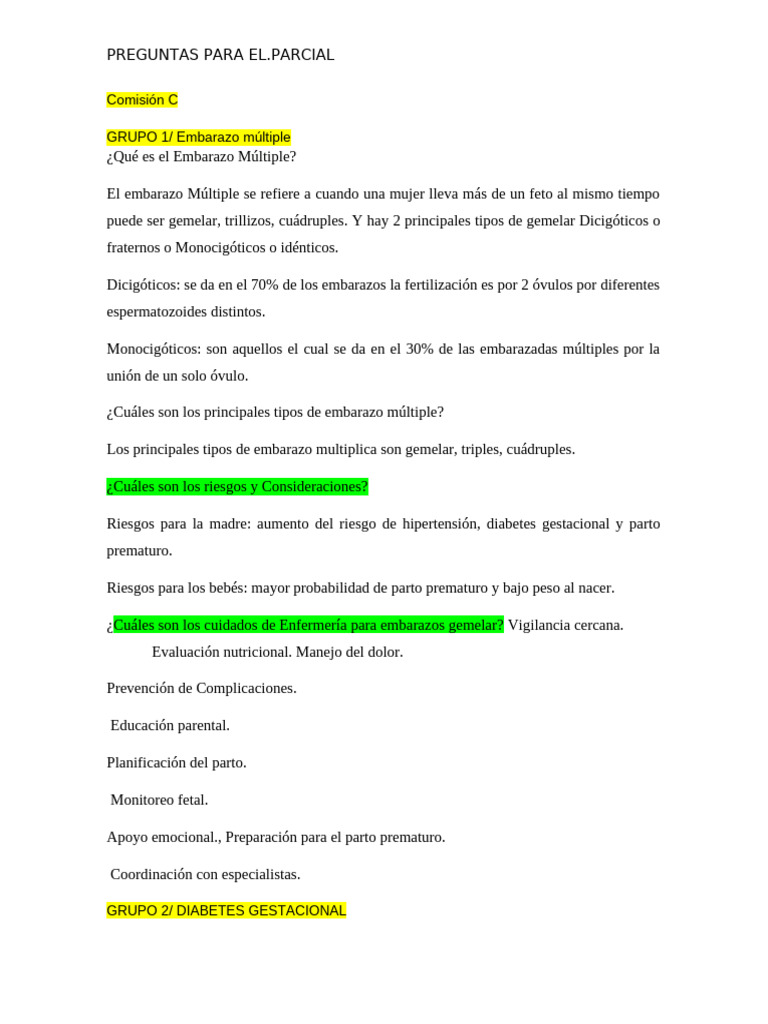 Com C. Preg | PDF | El embarazo | Feto