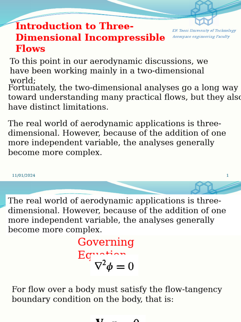 Understanding 3D Incompressible Flows | PDF | Fluid Dynamics | Laminar Flow