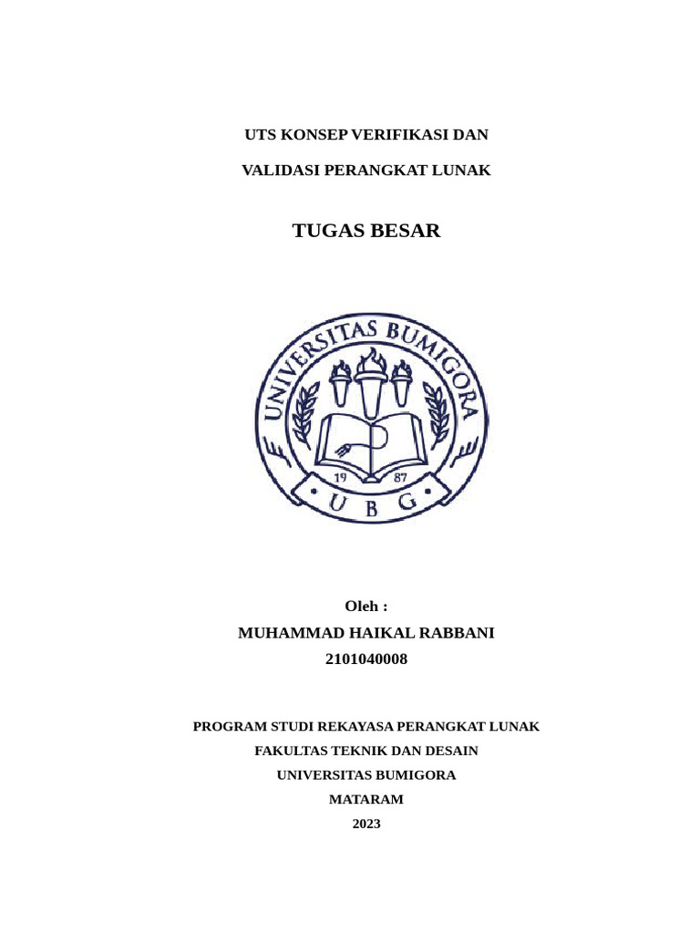 UTS Konsep HAIKAL | PDF