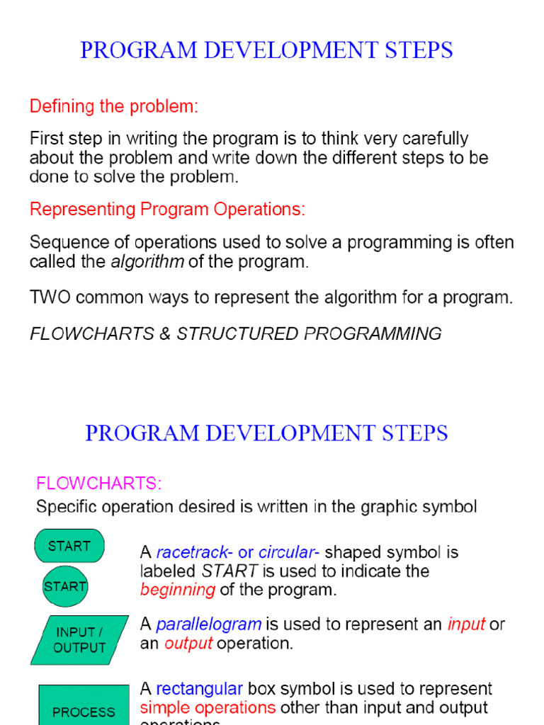 Prog Dev Steps, Tools | PDF