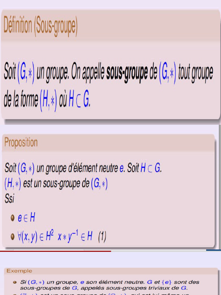 Morphisme de Groupe | PDF