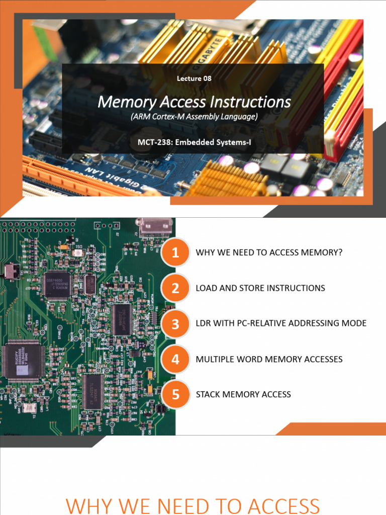 MCT-238 (Spring-2024) Lec 8 - Memory Access Instructions | PDF | Assembly Language | Central ...