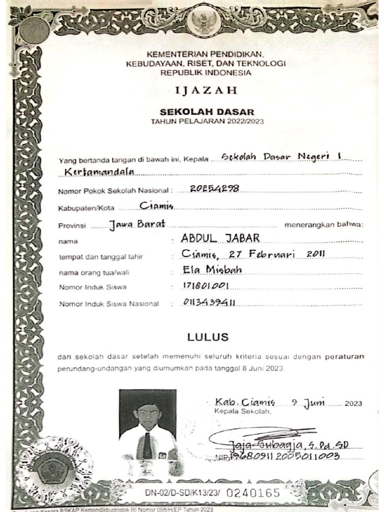 Ijazah Abdul | PDF