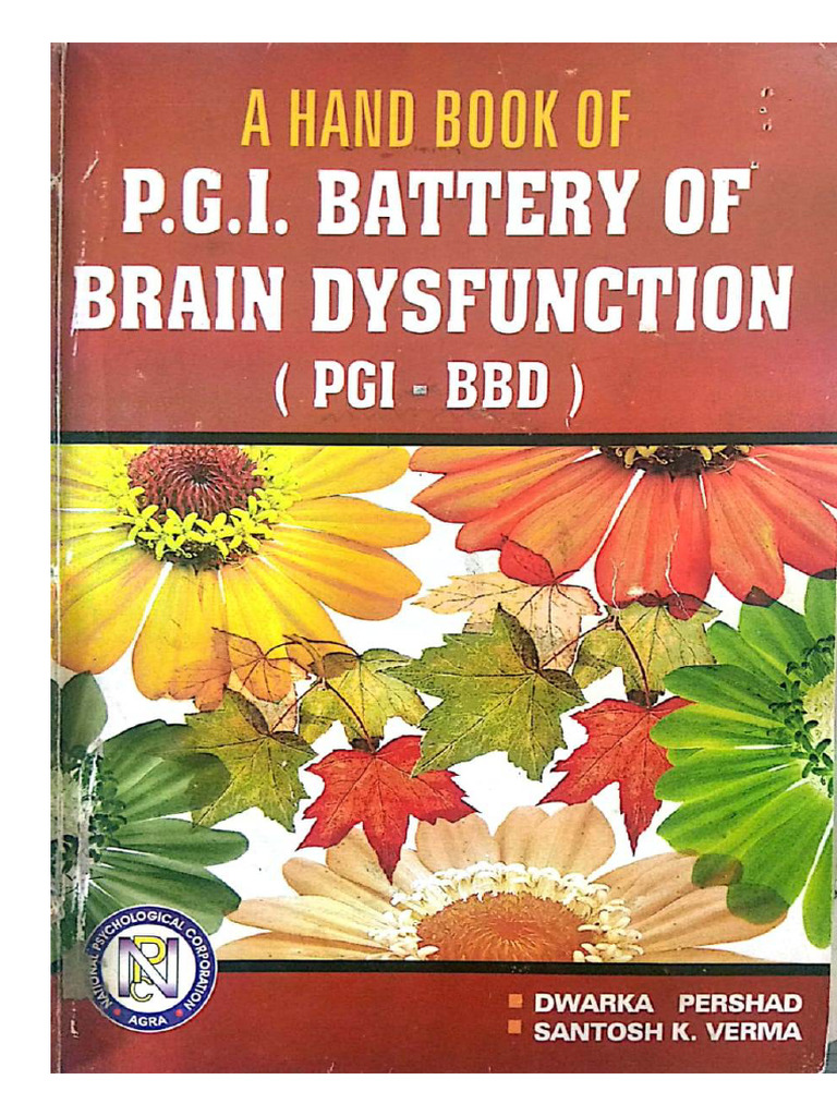 183 PGI Bttery of Rain Dysfunction (PGI-BBD) | PDF