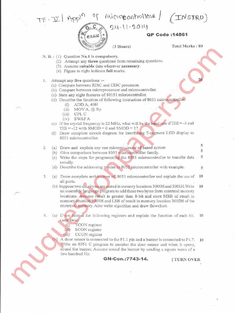 Te-Instrumentation Sem5 Am1 Dec14 | PDF