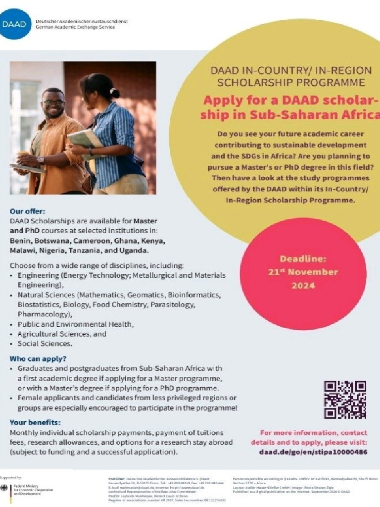 DAAD Scholarship | PDF