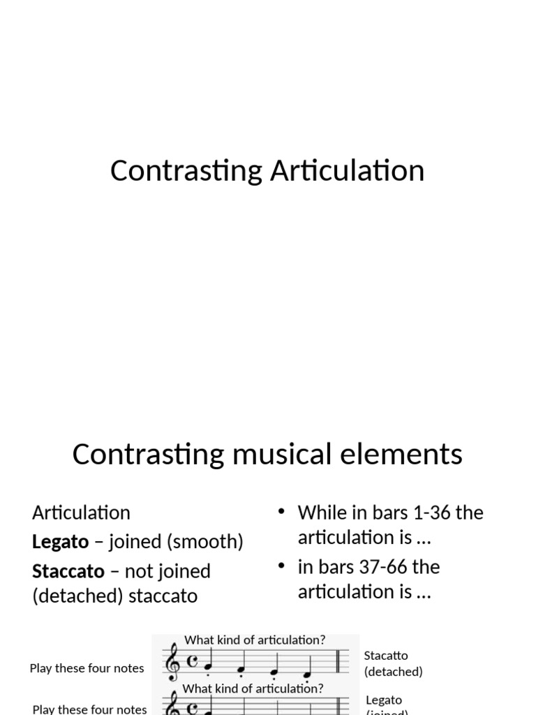 IGCSE Music - Articulation | PDF | Art