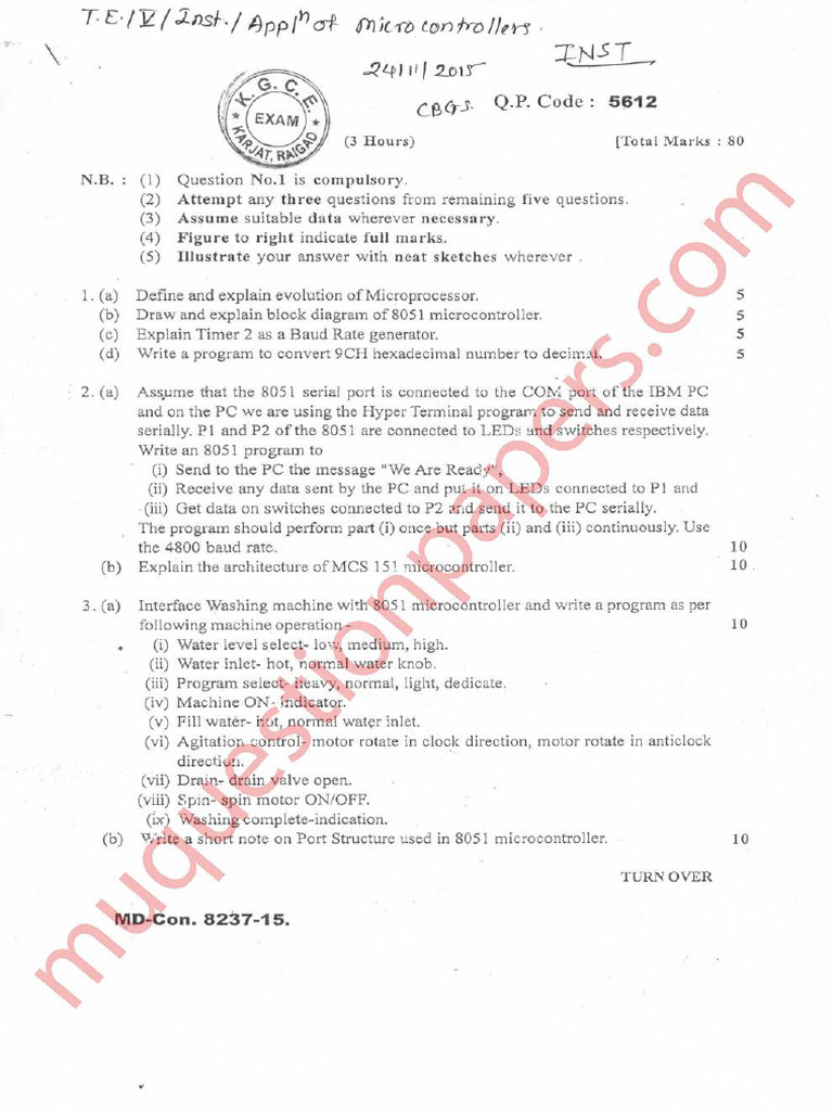 Te-Instrumentation Sem5 Am1 Dec15 | PDF