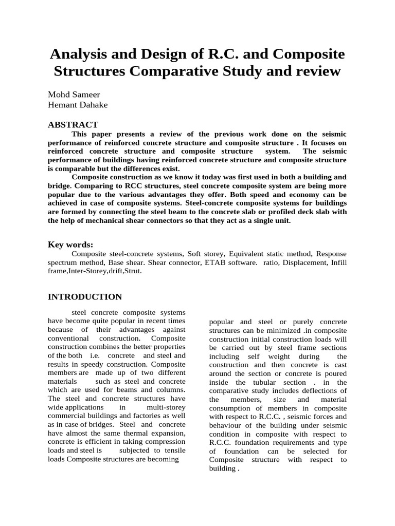 Research Paper | PDF | Beam (Structure) | Composite Material