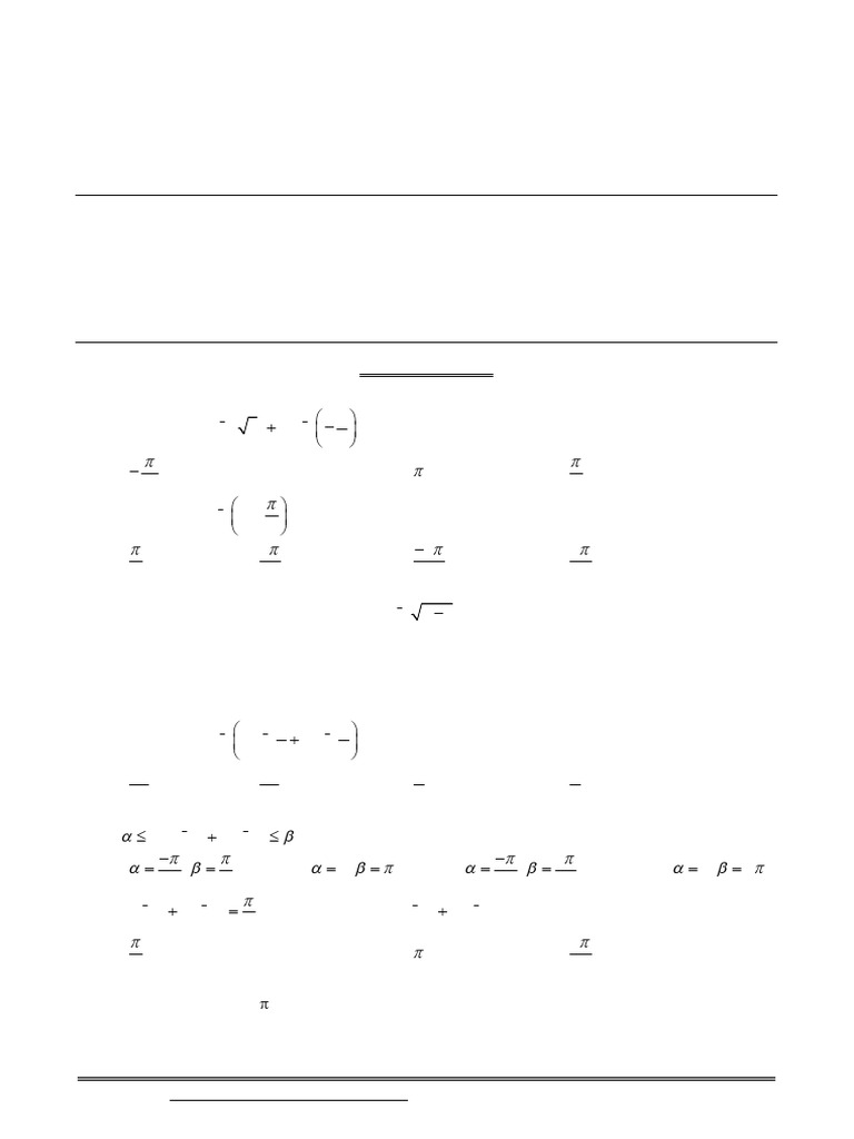 Inverse Trigonometric Functions Practice Paper | PDF | Trigonometric ...